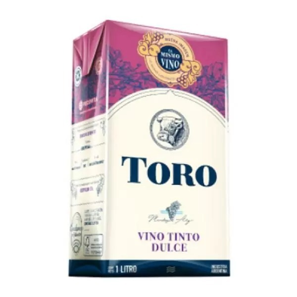 VINO TORO TINTO DULCE TETRA BRIK 1000CM3 · Bebidas Con Alcohol ...